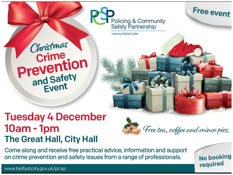 PCSP Christmas Crime Prevention and Safety Event 2018 | CommunityNI PCSP Christmas Crime Prevention and Safety Event 2018 | CommunityNI